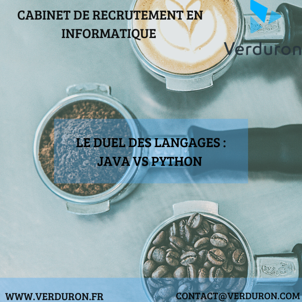 Emploi python Vs Java : Un duel de langages - Verduron Emploi python